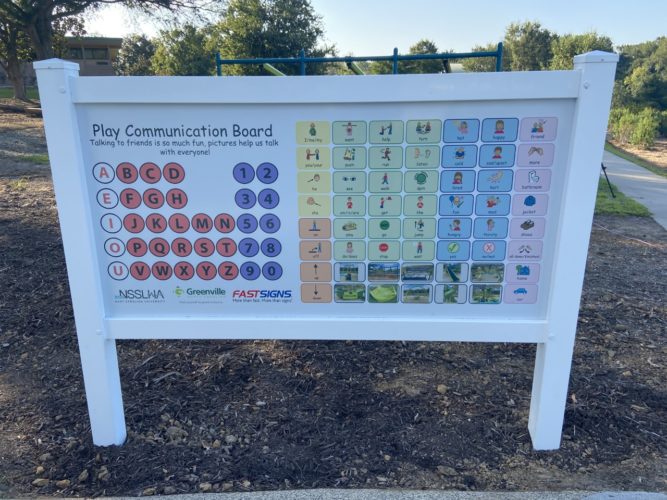 Newly Installed Communication Board on Playground Encourages Inclusion ...